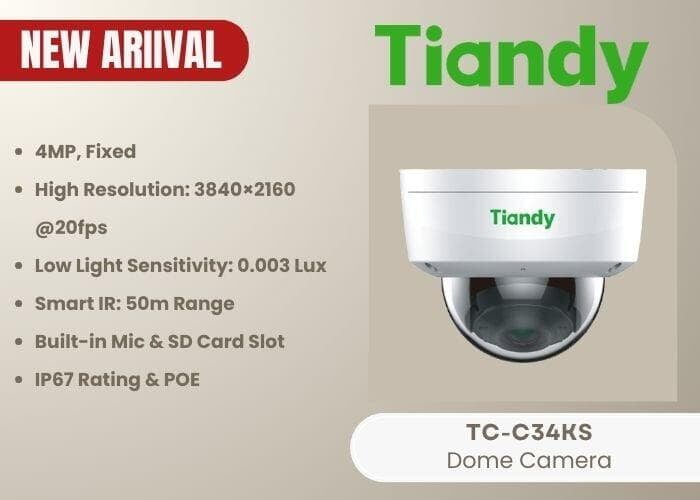 New Arrival: Advanced Tiandy Surveillance Cameras | Aman Security Systems Co.